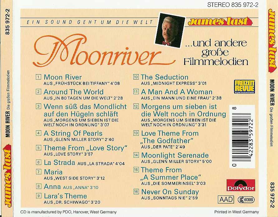 James Last Moon River : Back | CD Covers | Cover Century | Over 1.000. ...